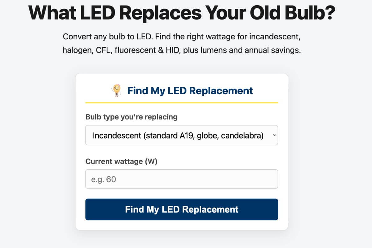 175W Metal Halide to LED Replacement Guide | LEDaBulb
